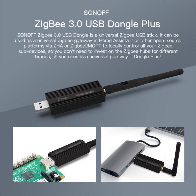 SONOFF Zigbe 3.0 USB Dongle E ZB USB Interface Capture With Antenna ...